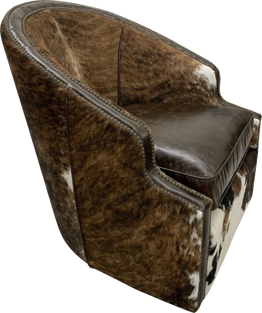 Bronco Barrel Western Cowhide Chair – Santa Fe Ranch